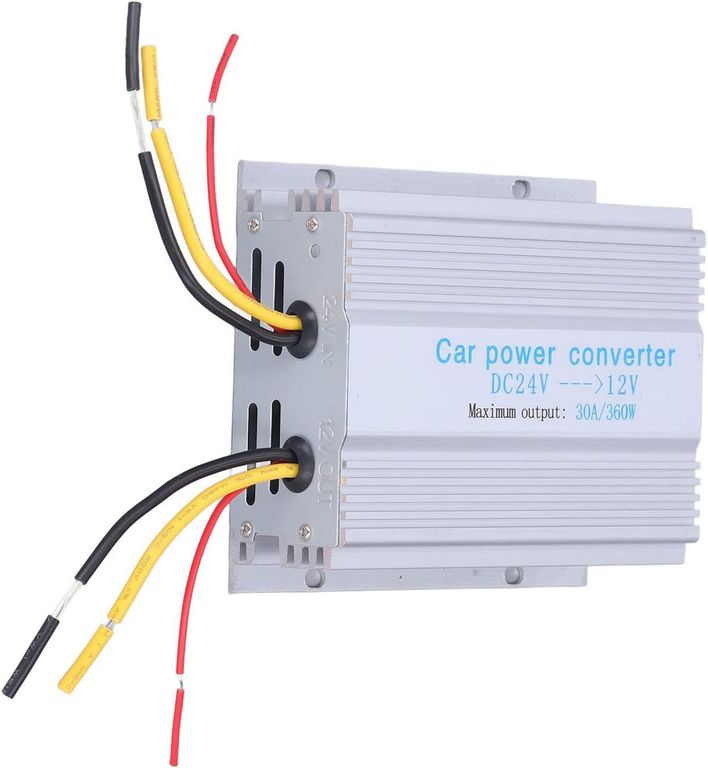 GENERICO Inversor Electrico Convertidor Potencia 24v A 12v 30a Camion ...