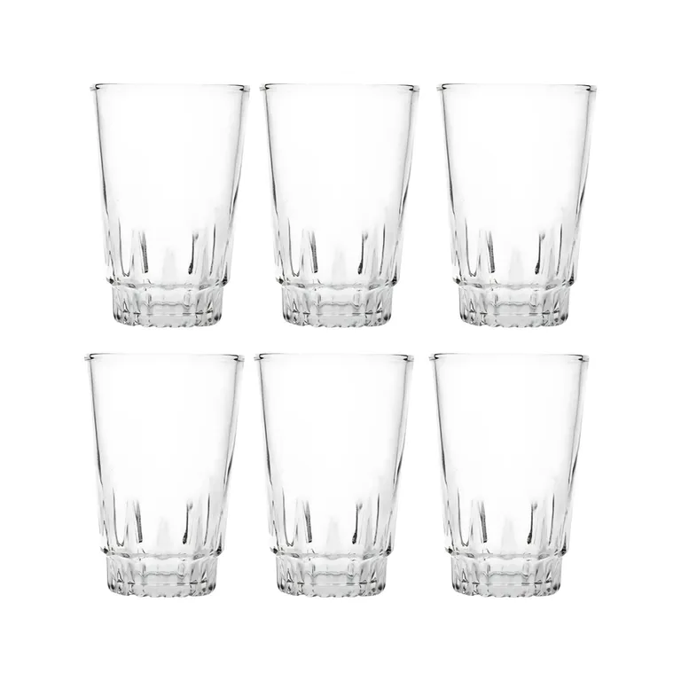 ALLEGRA Set 6 Vasos Trago Altos Torino Bebidas Jugos Allegra 320mL | falabella.com