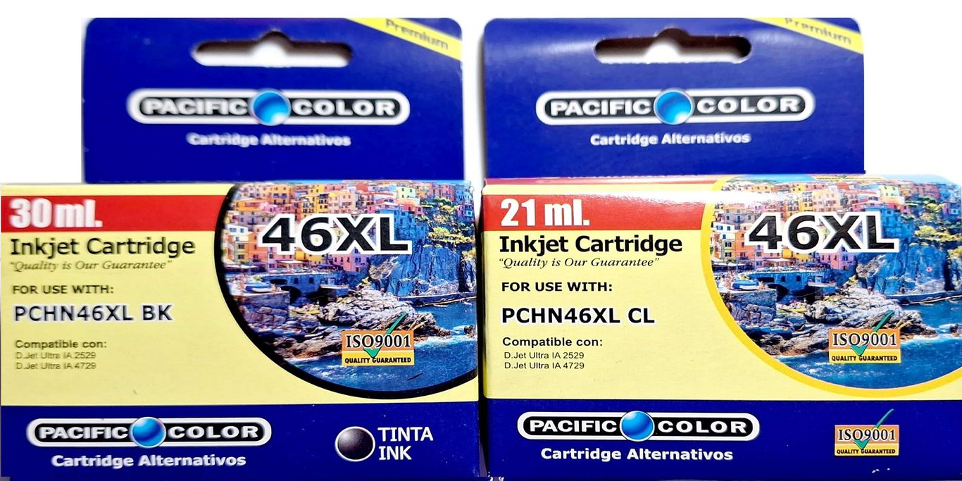 PACIFIC COLOR Pack de Tinta Alternativa para HP 46 XL | falabella.com