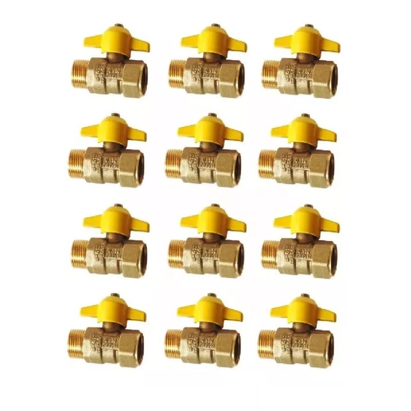 TAUMM Pack 12 Llave Paso Para Gas Hi-he 12 - Certificada - Taumm ...