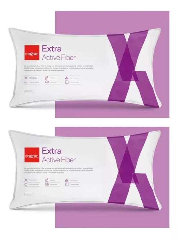 Pack 2 Almohadas Extra Active 50 X 90 - Rosen | Sodimac Chile