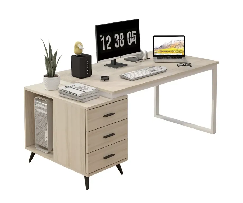 Escritorio Moderno Con Cajoneras 140x60x75cm Para Oficina… | Sodimac Chile