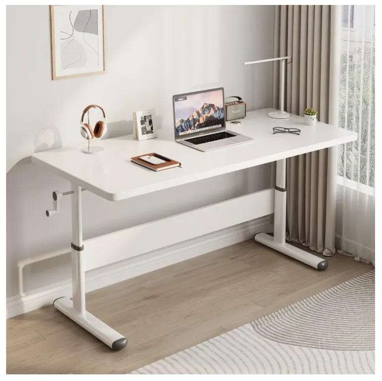 HOMER DESIGN Escritorio Gamer Altura Ajustable manual 140cm X 60-86cm X ...