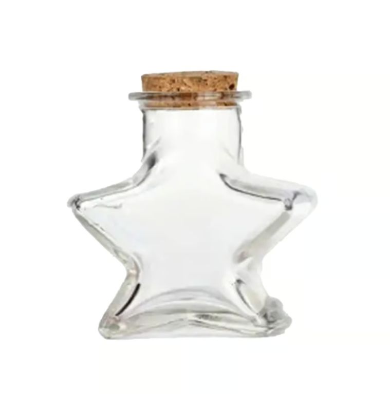 GENERICO Frasco Vidrio Estrella Tapa Corcho 300ML | falabella.com