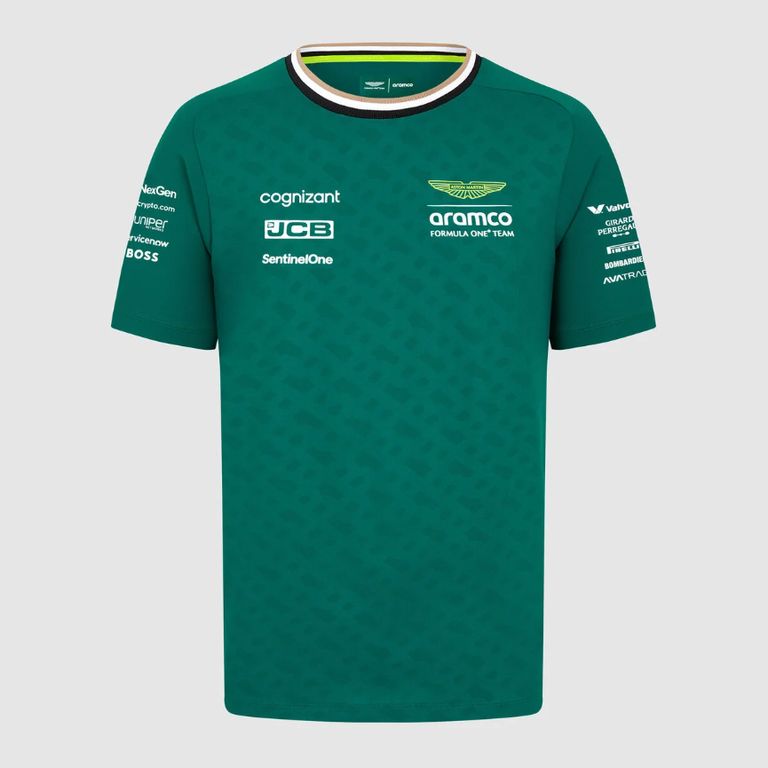 BOSS Polera Formula 1 Fernando Alonso Oficial Aston Martin 2024 ...