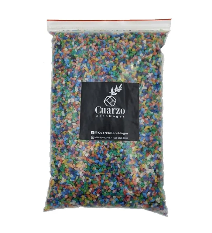 Cuarzo Granulado Pigmentado Decorativo Multicolor | Sodimac Chile