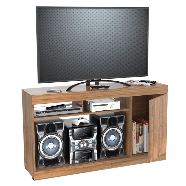 INVAL Rack de TV 50" 74cm x 132cm x 375 cm Amaretto | falabella.com