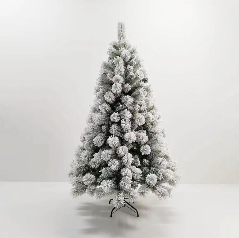 GENERICO Árbol De Navidad Nevado 210cm Frondoso Árbol Artificial ...