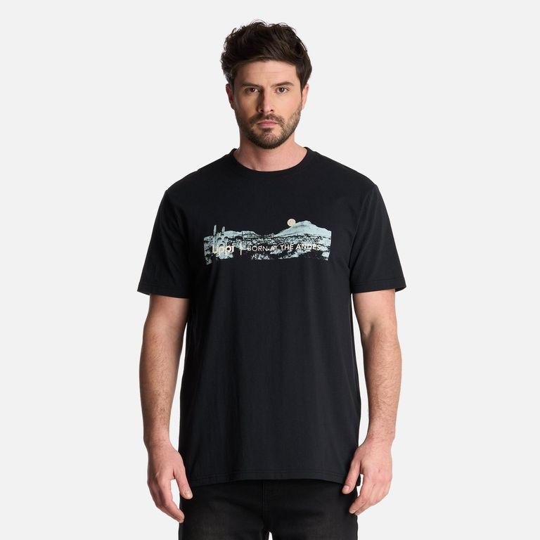 LIPPI Polera Hombre Logo Lippi Front Print T-Shirt Negro Lippi ...