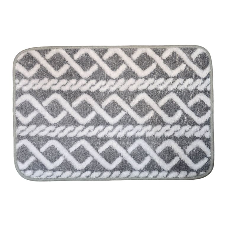 GENERICO Alfombra De Baño Piso Extra Suave y Absorbente Diseño Trenza ...