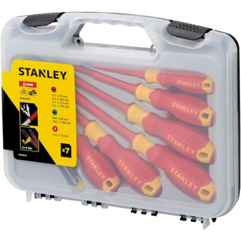 STANLEY Juego Destornilladores Aislados 1000V STMT60175-LA Stanley ...