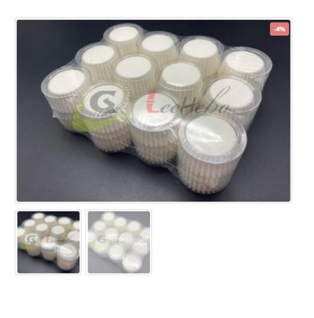 Capsula Cupcake 8cm 1200 Capsulas Blanca | Sodimac Chile