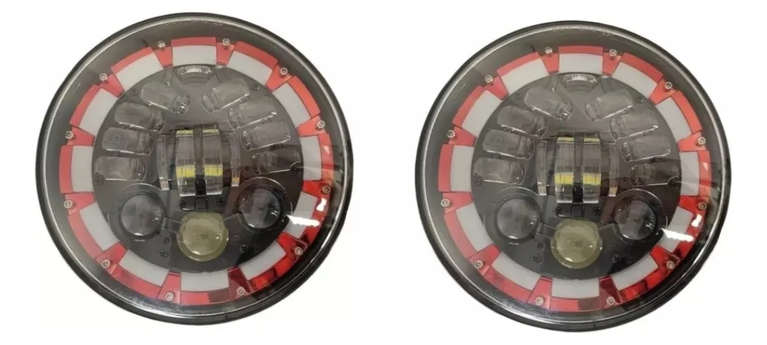 GENERICO X2 Foco Jeep Ojo De Angel Rojo 7 Pulgadas | falabella.com