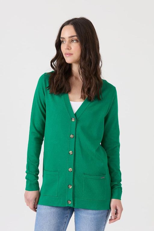 PRIVILEGE Cardigan verde manga larga PRIVILEGE - Verde | falabella.com