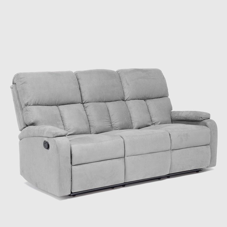 Sofá 3 Cuerpos Reclinable Moderno Matheus Gris VS8070SGR | Sodimac Chile