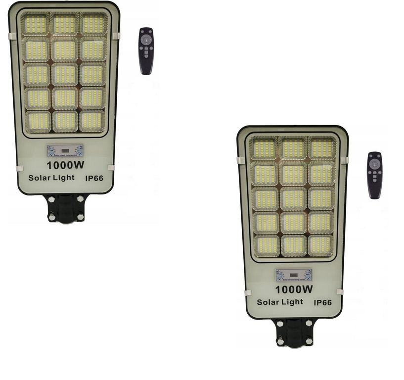 GENERICO Pack X2 Foco Solar 1000 Watt Alumbrado Exterior 420 Led ...