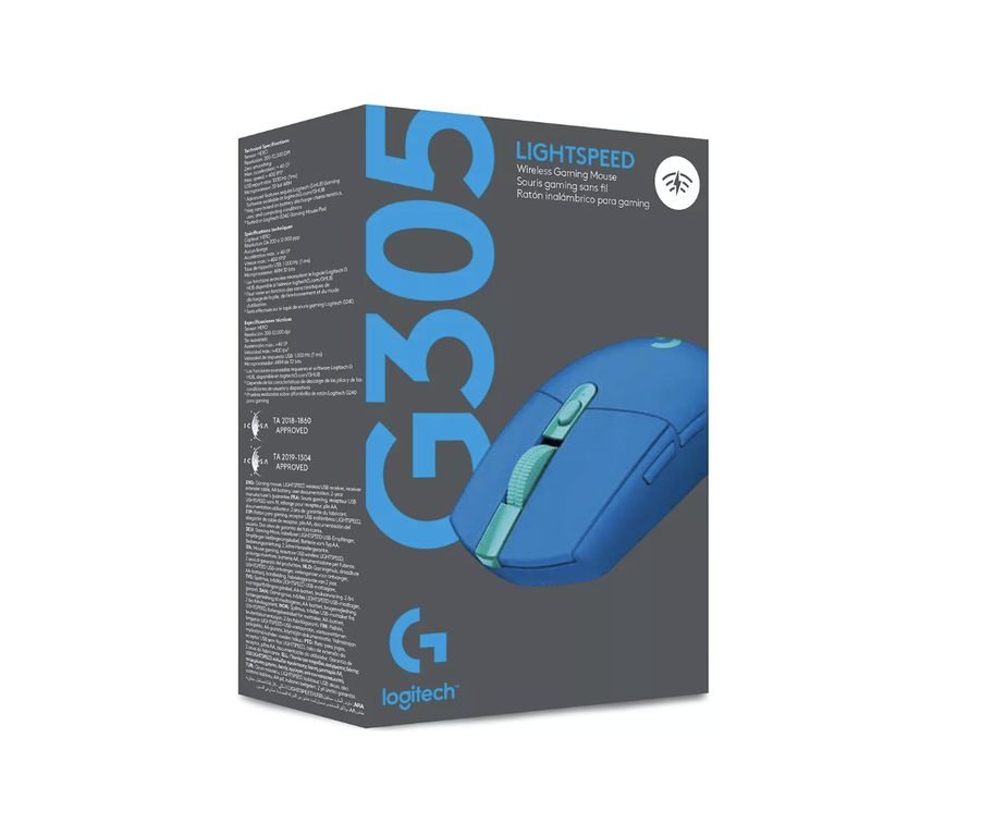 LOGITECH Mouse Gamer Inalambrico Logitech lightspeed G305 AZUL ...