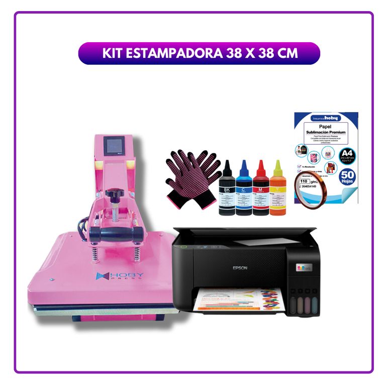 GENERICO ESTAMPADORA Profesional 38x38 KIT SUBLIMACION 06 OCM ...
