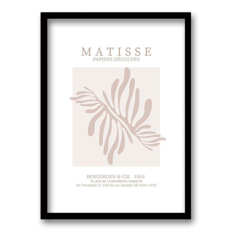 Cuadro Matisse Rose II - Negro | Sodimac - Falabella