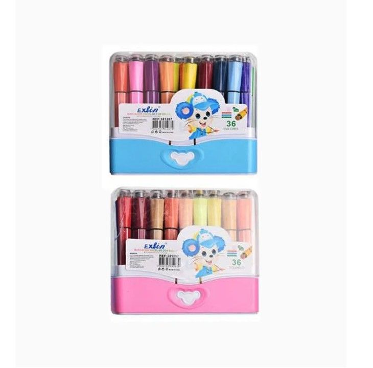 GENERICO Marcador con Sello 36 Colores Surtidos | falabella.com
