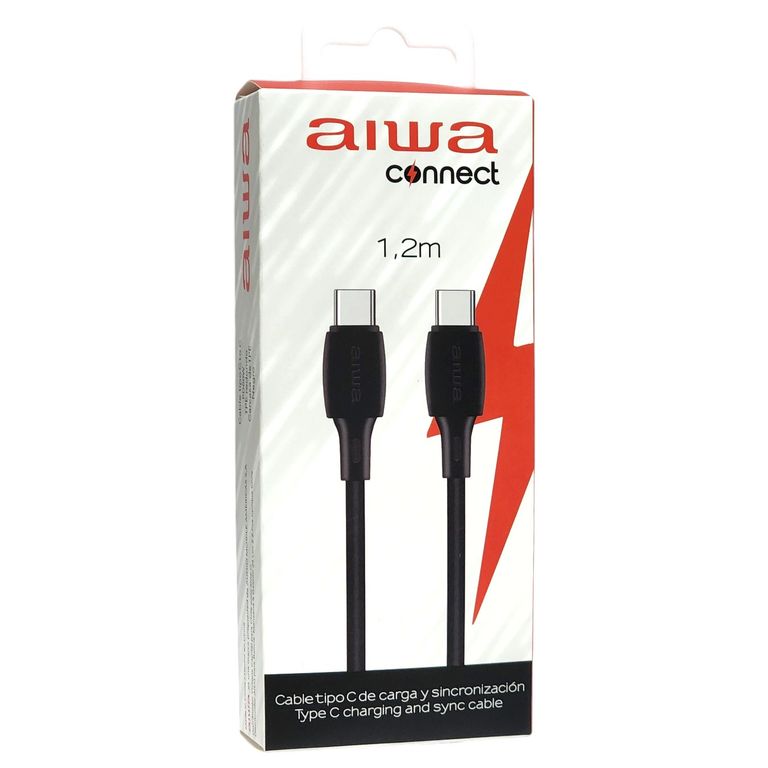 AIWA Cable Aiwa USB Tipo C a Tipo C 12m AWCS1CC4B | falabella.com