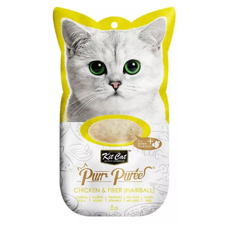 KITCAT Kit Cat Snack, Premio De Pollo C/ Fibra 4 Sachets 15 Gr. C/u ...