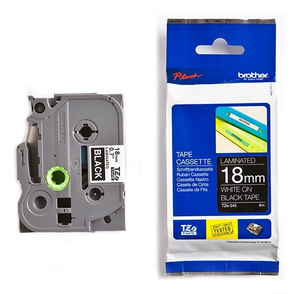 BROTHER Cinta Brother Tze345 Blanco Sobre Negro 18mm X 8mts | falabella.com