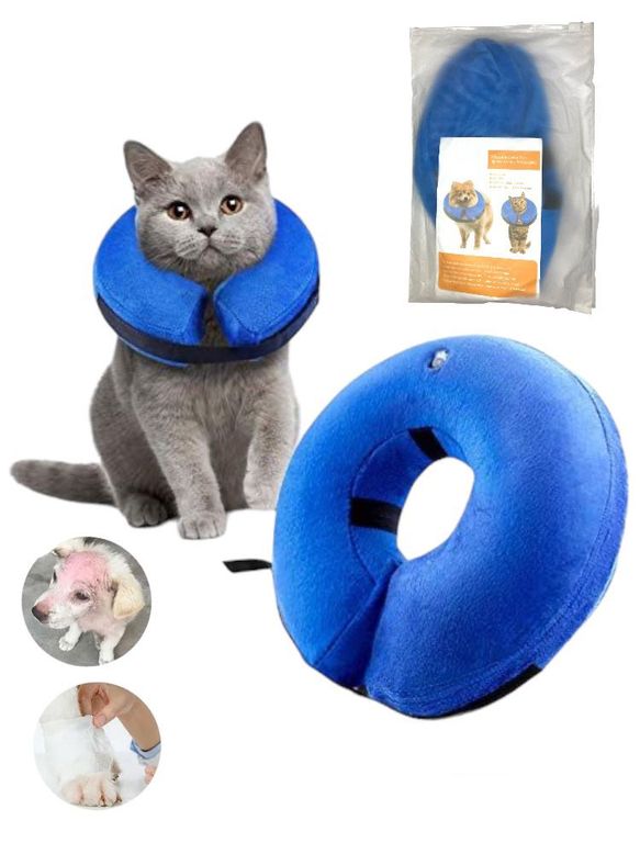 GENERICO Collar Isabelino Inflable Protector Perros Gatos S | falabella.com