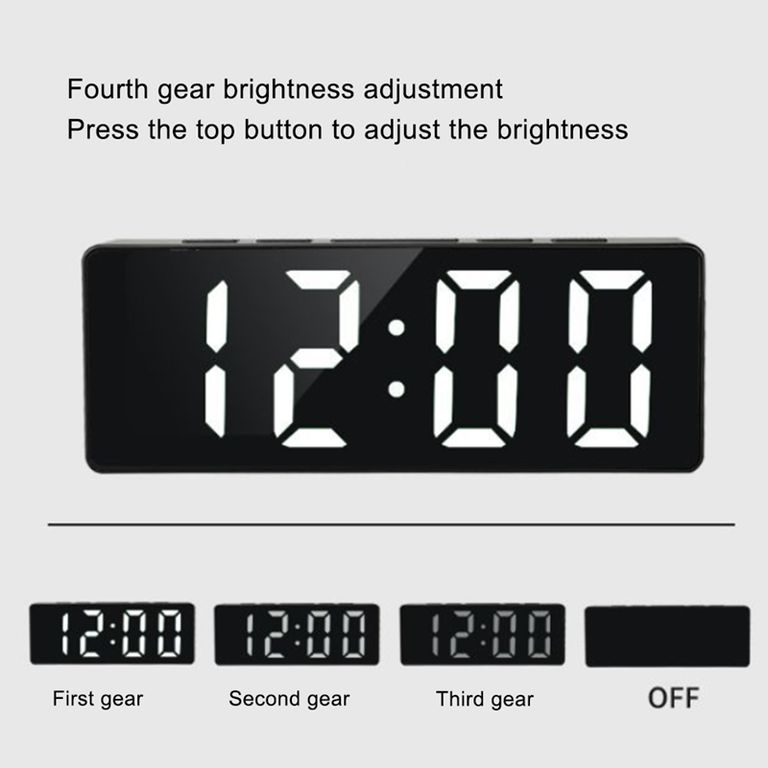 Despertador Digital Snooze Reloj Led Electrónico 4 Pantallas | Sodimac ...