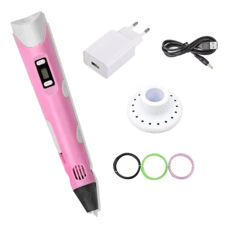 GENERICO Lápiz 3D con Filamentos y Temperatura Ajustable | falabella.com