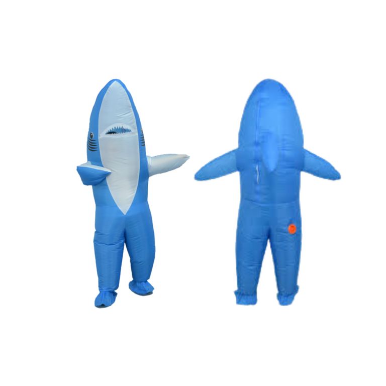 GENERICO Disfraz inflable para Halloween tamaño adulto de tiburón ...