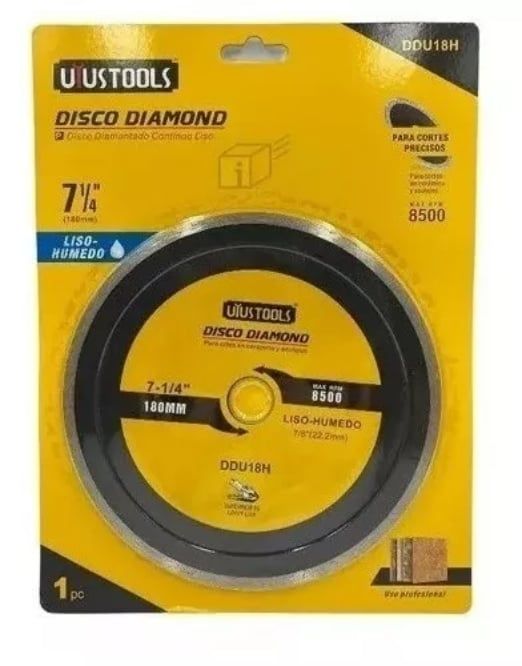UYUSTOOL Disco Diamantado 7 1/4 180mm Corte Liso Ceramica | Falabella Chile