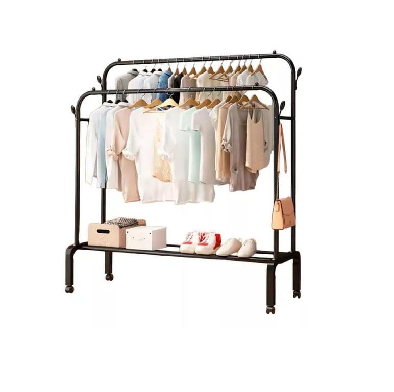 Perchero Exhibidor De Ropa Doble Barra Resistente 35 Kg | Sodimac Chile