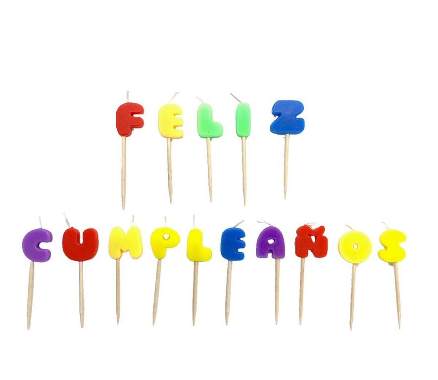 GENERICO VELA FELIZ CUMPLEANOS ARCOIRIS X1 UNI | falabella.com