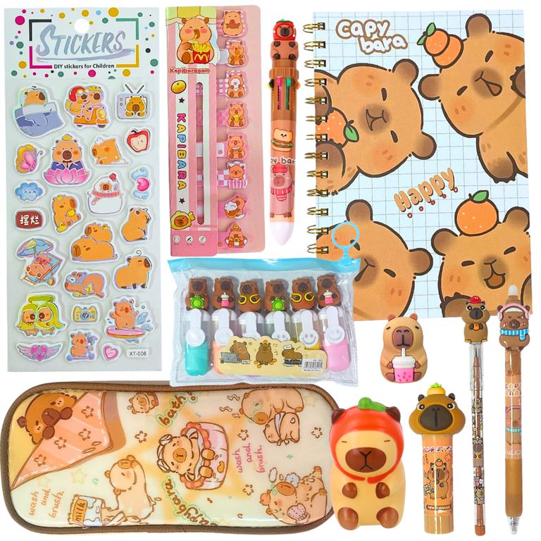 GENERICO Papelería Capibara Kawaii Box De Regalo Capybara Tamaño Xl ...