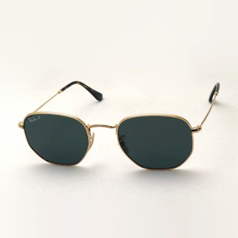RAY BAN Lentes de Sol Ray Ban Hexagonal RB3548N Polarizado dorado/verde ...