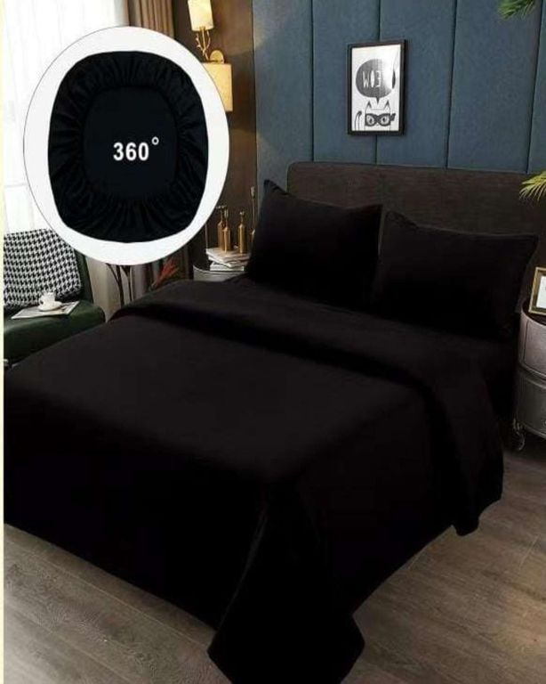 GENERICO SABANAS 2OO HILOS 2 PLAZAS NEGRO | falabella.com