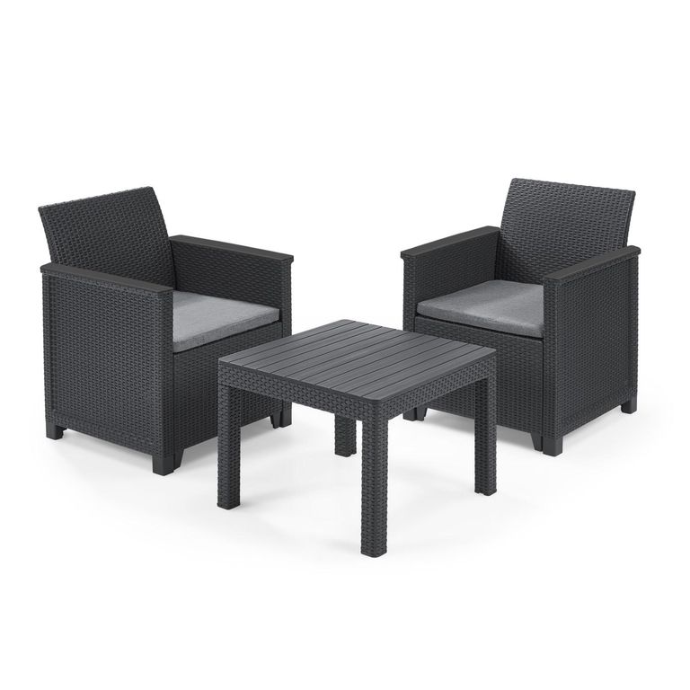 KETER Set Elodie de Balcón Grafito Keter | falabella.com