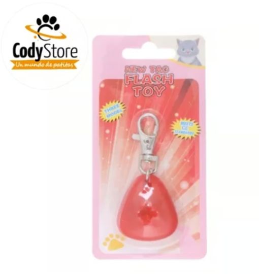 Collar Para Mascotas Luz Led Patitas Perros Y Gatos Rosa | Sodimac Chile