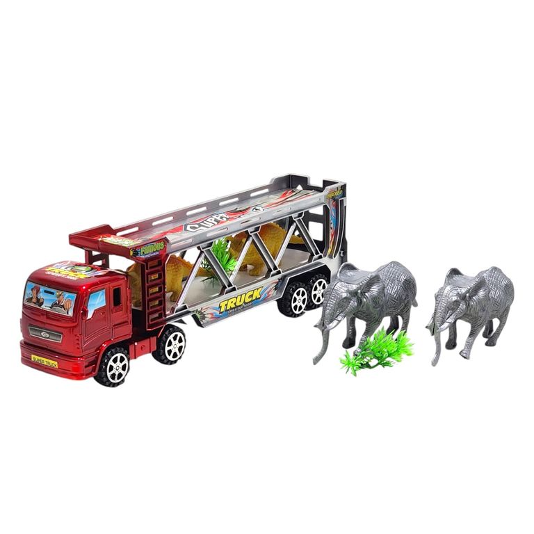 Camión Tráiler Transportador con Animales Juguetes 55173r | Sodimac Chile