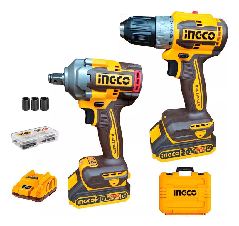 INGCO Kit Llave De Impacto 400 Nm Y Taladro Ingco Ckli20271 | falabella.com