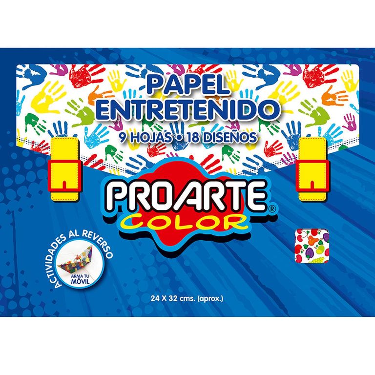 PROARTE Est Papel Entretenido 9 Hjs 18 Diseños 32X24 | falabella.com