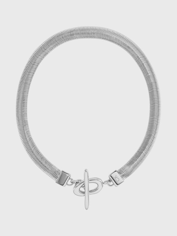 CALVIN KLEIN Cadena Bold Snake Plateado Calvin Klein | falabella.com