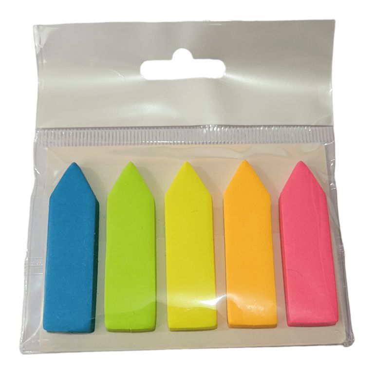NOTAS ADHESIVAS FLECHAS PAPEL 5 COLORES 35XCOL | Sodimac Chile