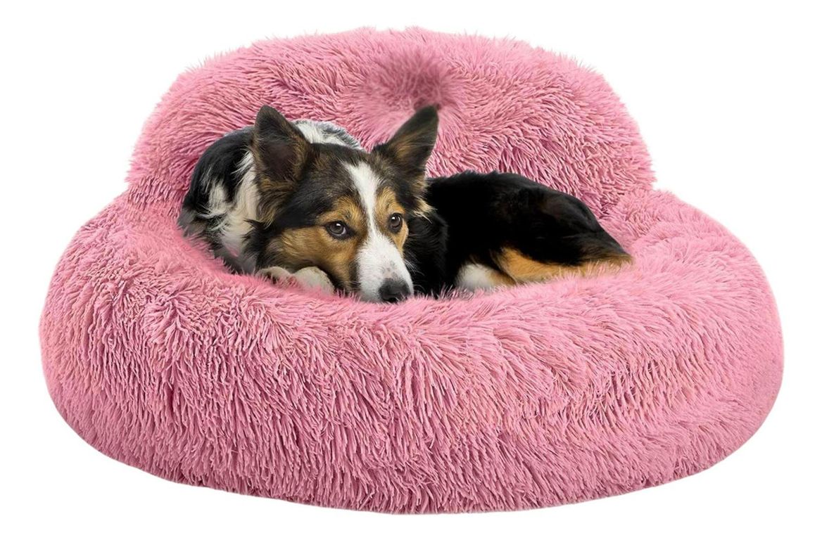 YEP S Cama Mascota 90 cm Yep Pet Antiestrés Y Ronquido - Rosa ...