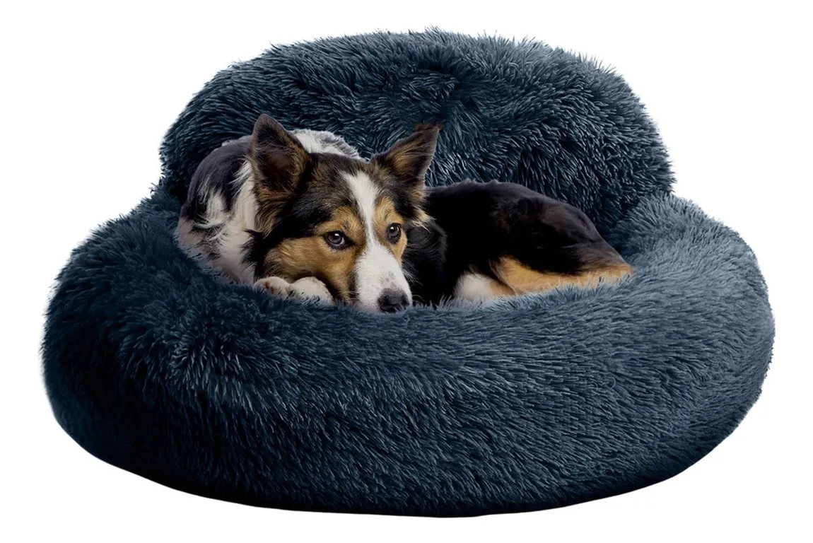 YEP S Cama Mascota 90 cm Yep Pet Antiestrés Y Ronquido - Azul ...
