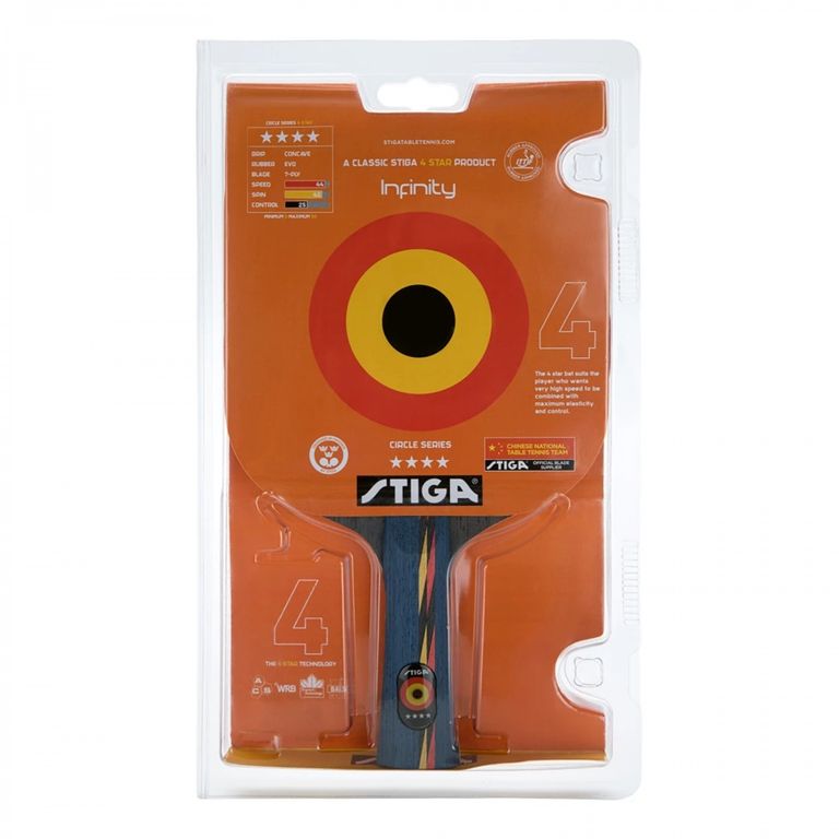 STIGA PALETA TENIS DE MESA STIGA INFINTY 4 ESTRELLAS | falabella.com