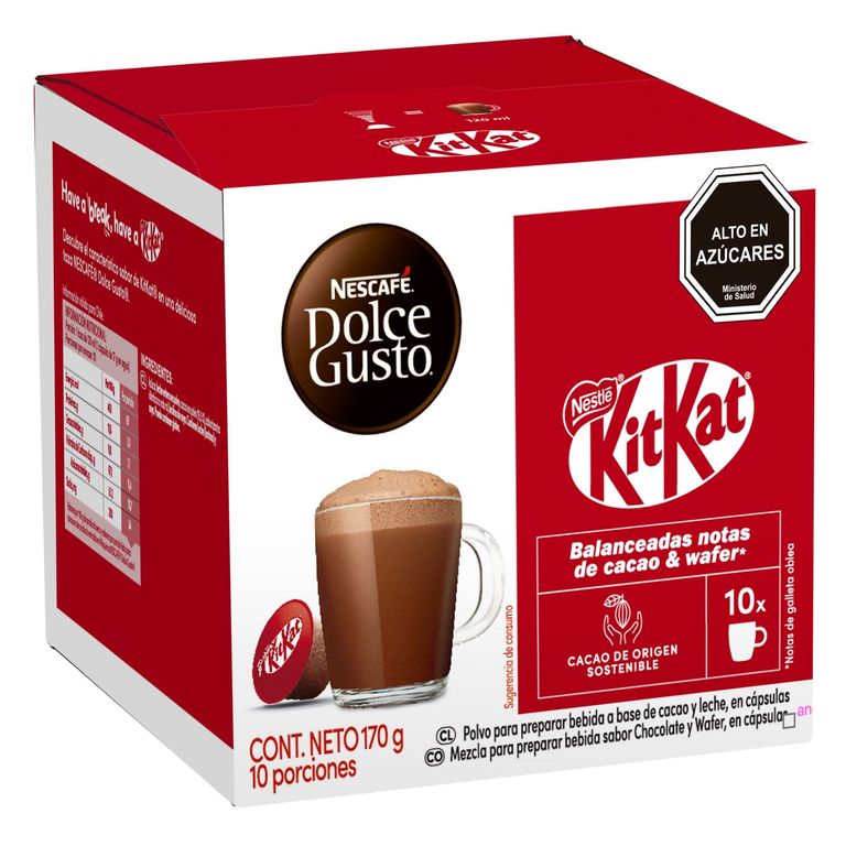 DOLCE GUSTO Café NESCAFÉ DOLCE GUSTO® Kit Kat 10 Cápsulas | Falabella Chile