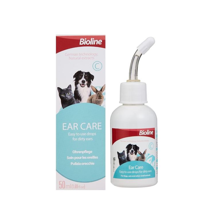 BIOLINE Bioline Ear Care Limpiador De Orejas 50ml Gato Perros Conejo ...