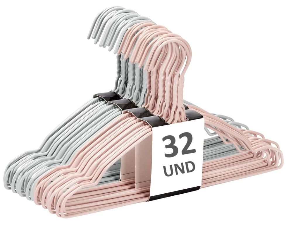 Colgadores De Ropa Wakeshome Set 32 Metalico Antideslizante | Sodimac ...